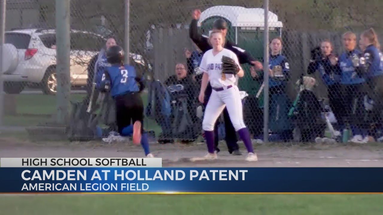 Camden bats electrifying in big win over Holland Patent - YouTube
