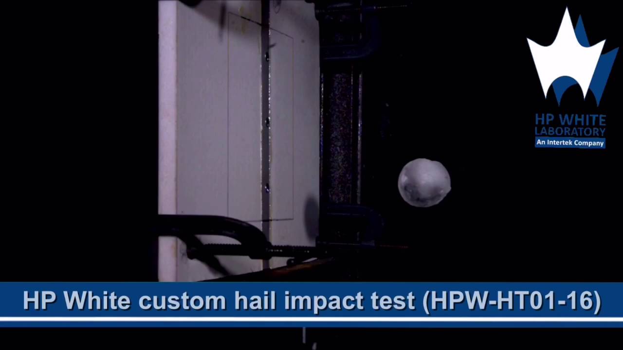 HPW-HT01-16 Hail Impact Test - YouTube