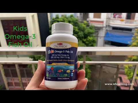 Oslomega, Kids Omega-3 Fish Oil, Natural Strawberry Flavor hộp 60 viên ...