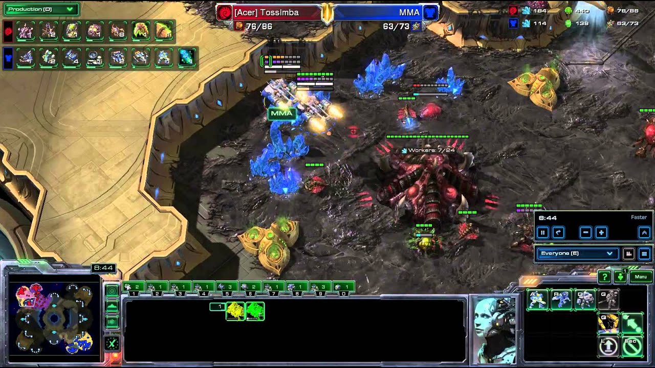 SeKo Starcraft - Acer MMA vs Acer Scarlett Game 1 - Pro SC2 HOTS Replay ...