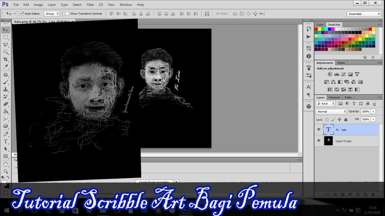 TUTORIAL SCRIBBLE ART - YouTube
