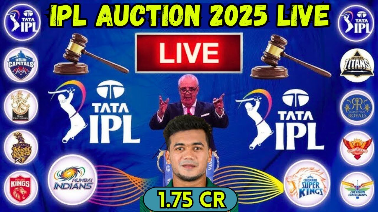 🔴IPL Auction 2025 Live | Tata IPL Player Draft | IPL Mega Auction Live ...