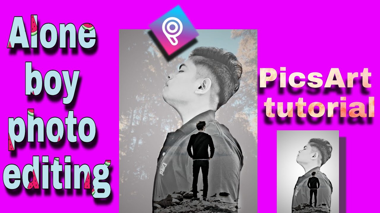 PicsArt alone boy editing | PicsArt editing tutorial - YouTube