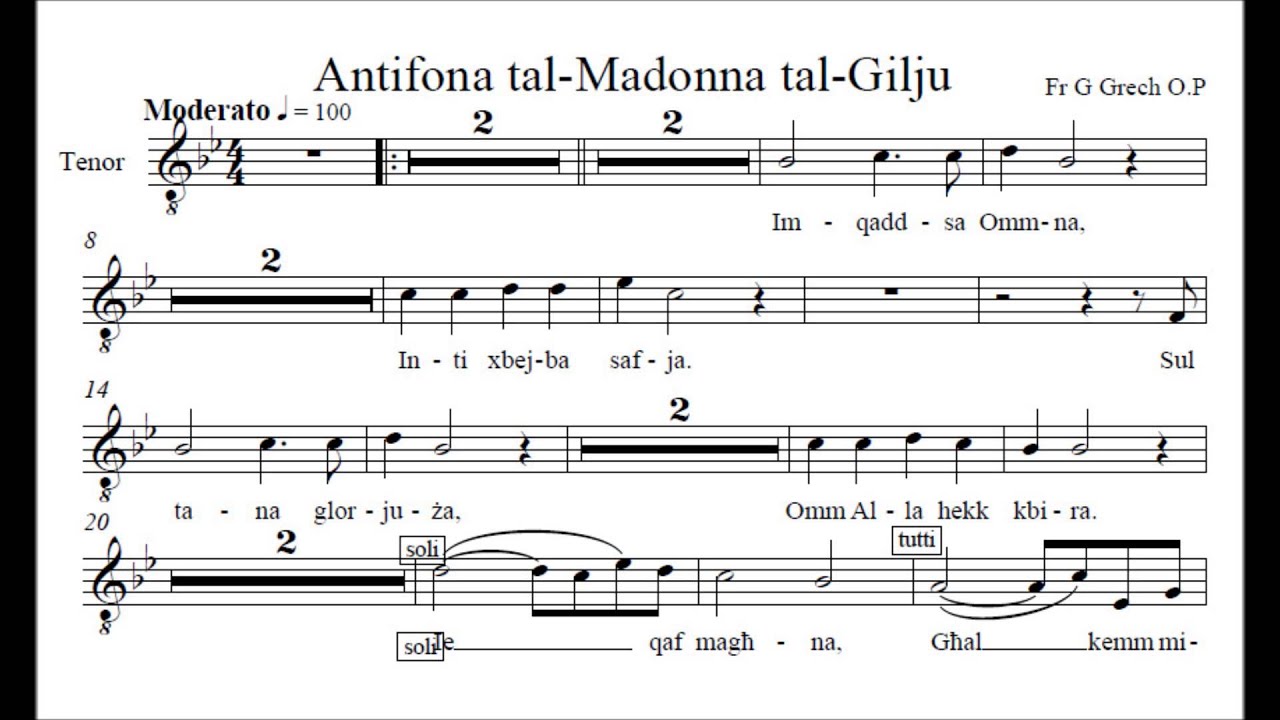 antifona-tal-gilju-tenors - YouTube