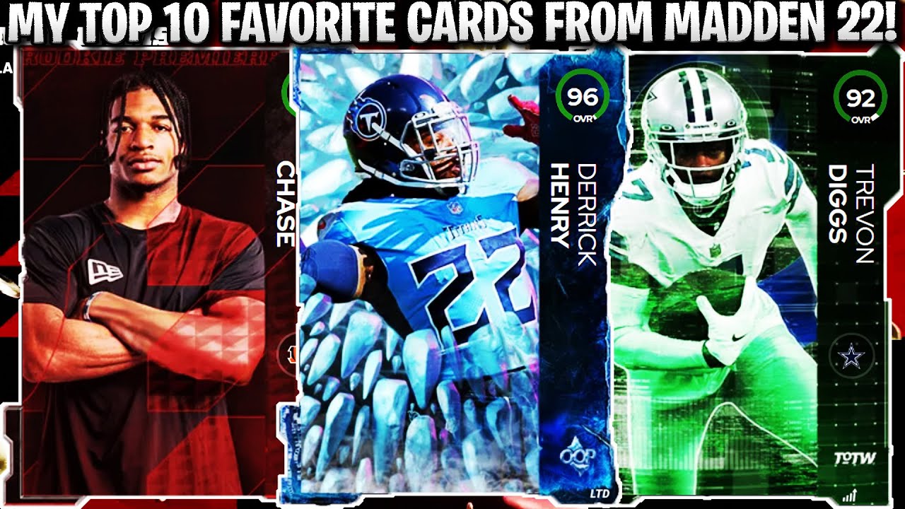 MY TOP 10 FAVORITE CARDS FROM MADDEN 22 ULTIMATE TEAM! | MADDEN 22 ...