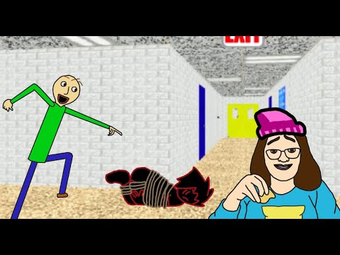 i watched red play baldi's basics and he finally beat it - YouTube