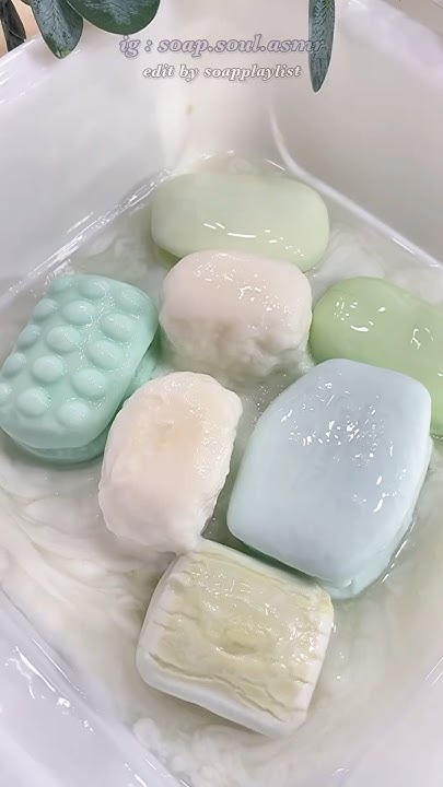 Ig : soap.asmr.soul ⁠ #asmrsoap #satisfying #oddlysatisfying #soap #soakedsoap #mushysoap - YouTube