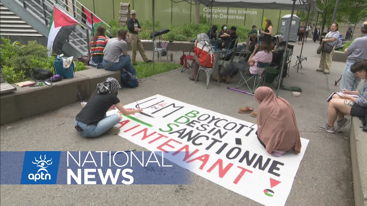 Innu student part of encampment set up at University of Quebec | APTN ...