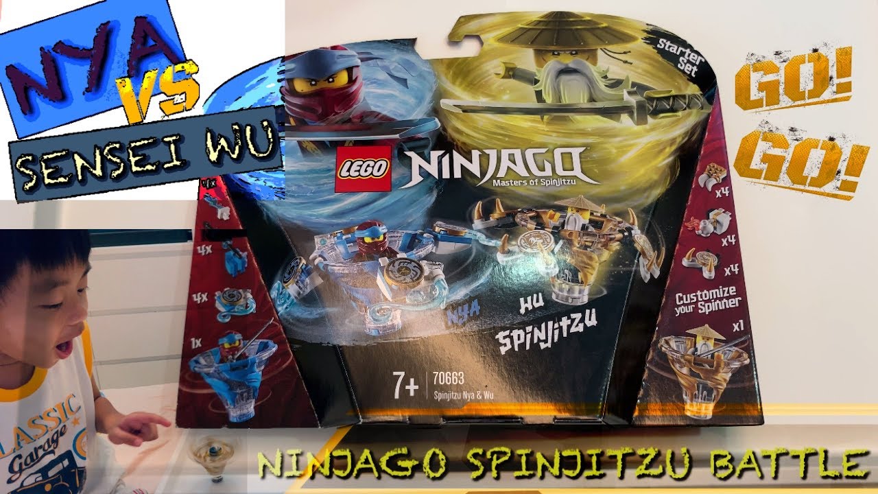 LEGO NINJAGO MASTER OF SPINJITZU NYA vs SENSEI WU SPINJITZU Unboxing ...