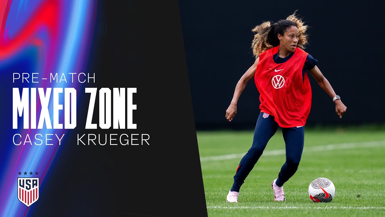 PRE-MATCH MIXED ZONE: Casey Krueger | July 15, 2024 - YouTube