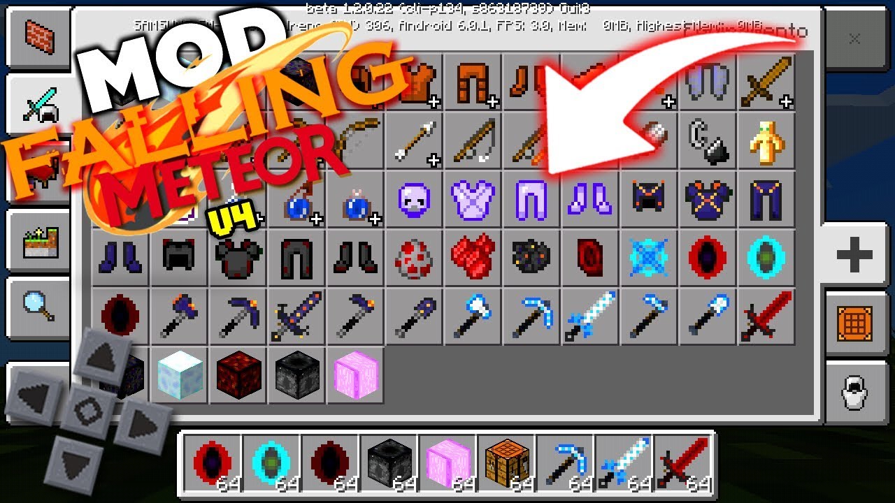 SAIU! MOD FALLING METEOR V4 - METEORO REALISTA NO MINECRAFT PE ...