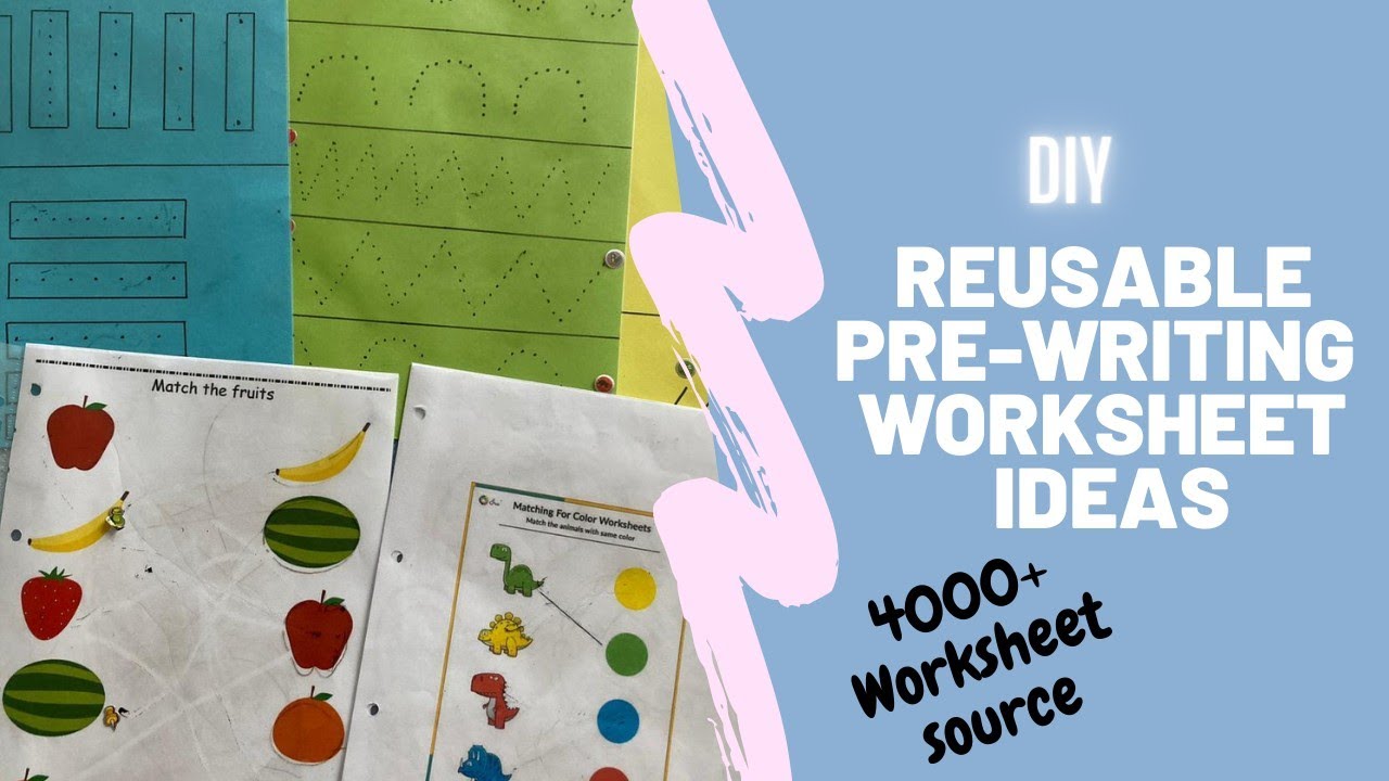 How to make reusable worksheets for kids + Free 4000+ online Worksheet ...