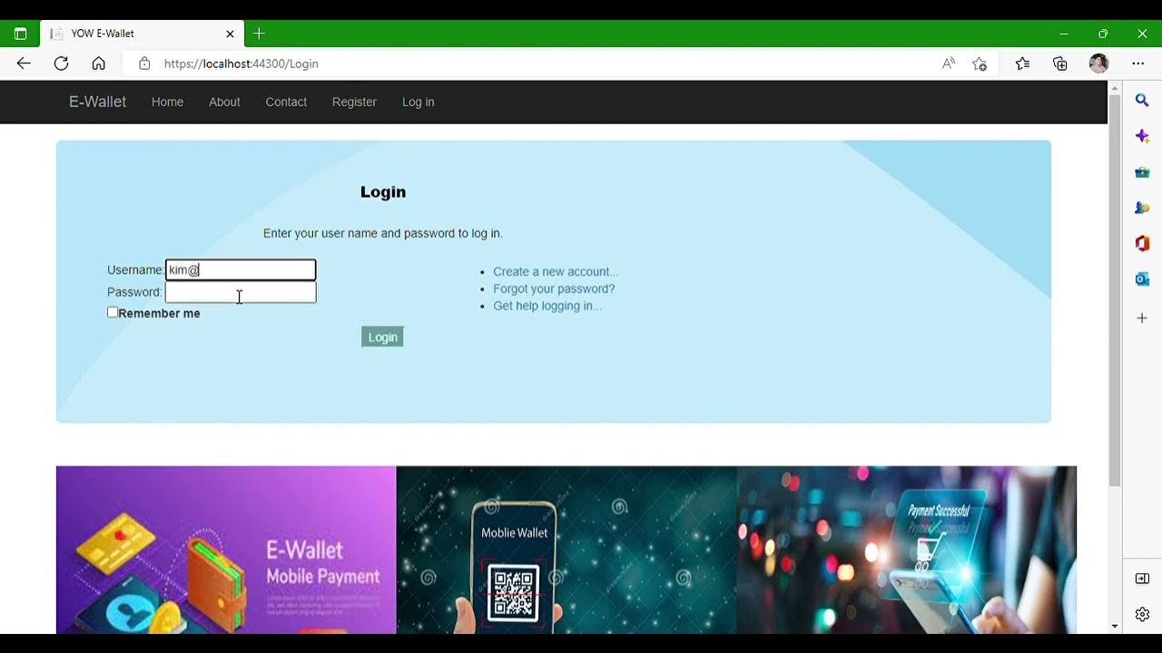 E-wallet Project | ASP.NET | Web Application - YouTube