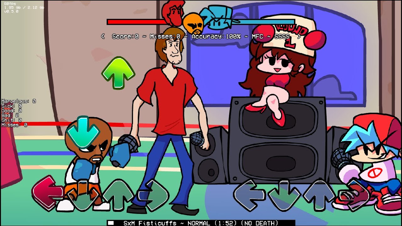 FNF - SxM Fisticuffs (Shaggy x Matt Cover) AHXD Fanchart Collection ...