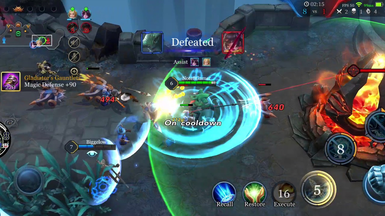 Cresht gameplay Arena of Valor part 8. Note 8 1080p Gameplay. - YouTube