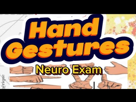 Neuro exam hand gestures | Hand gestures meaning | Hand gestures Neuro ...