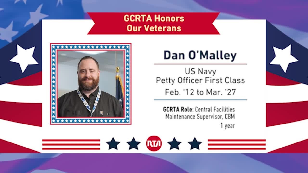 Honoring Veterans Day with Dan O'Malley, US Navy Veteran & GCRTA Team ...