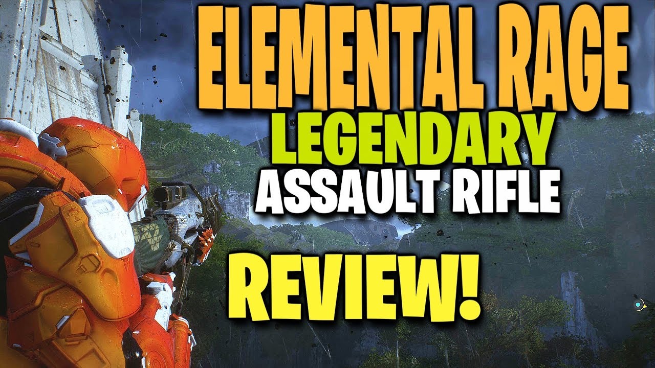 ELEMENTAL RAGE Legendary Assault Rifle Review! ANTHEM - YouTube