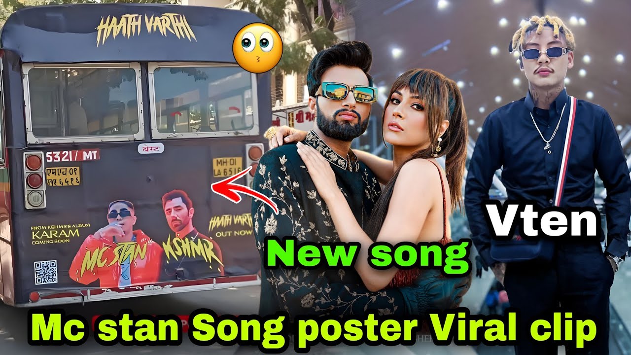 Mc stan song poster Viral clip 🥰 Hath varthi | Vten | Mc stan new video ...