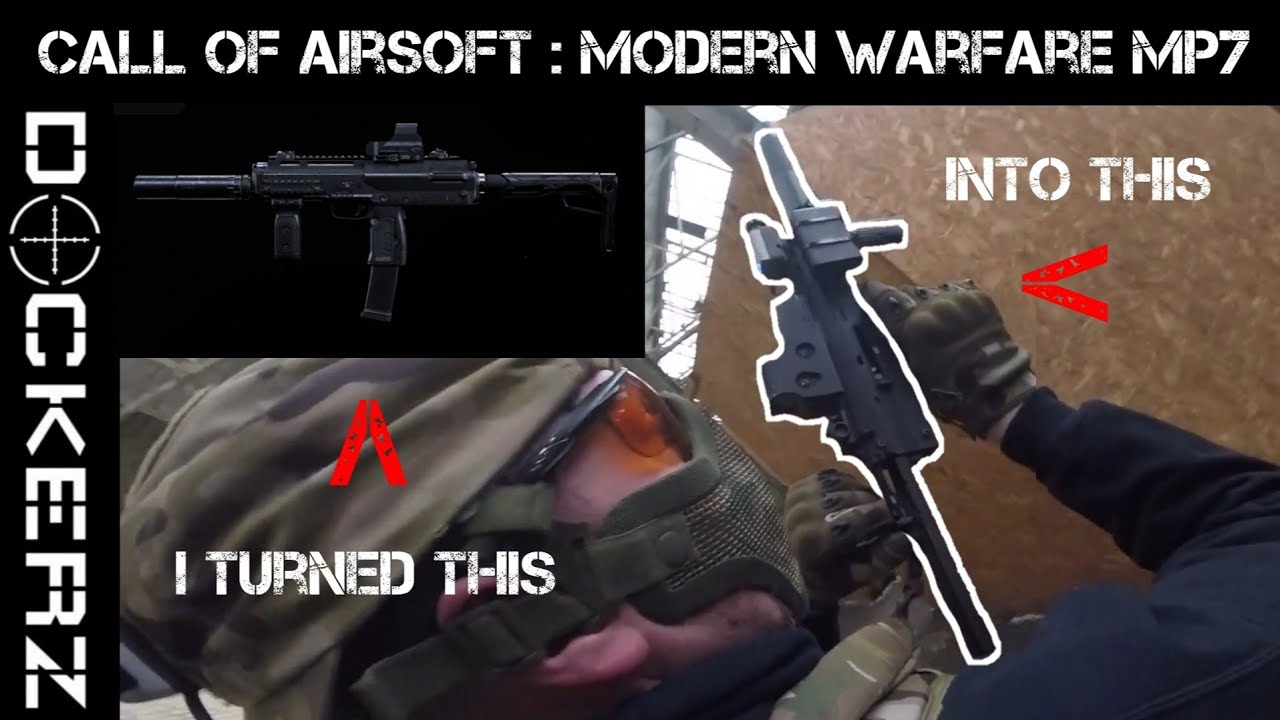 I took a Call Of Duty Modern Warfare MP7 loadout to Airsoft CQB! - YouTube