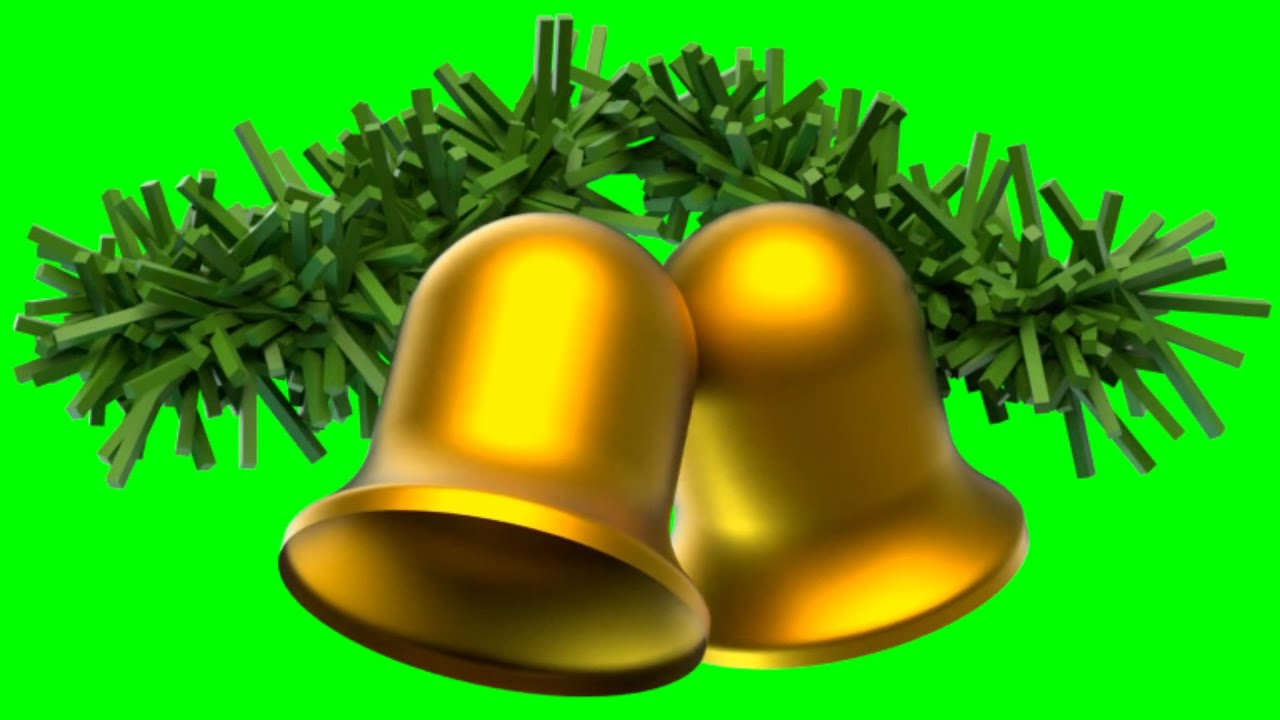 Christmas Bell Animated Green Screen Free | Christmas Green Screen Pack ...