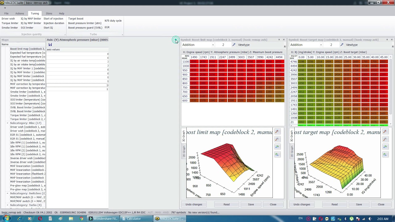Part 1: Beginner remap 1.9 TDI AVB - boost target map and boost ...
