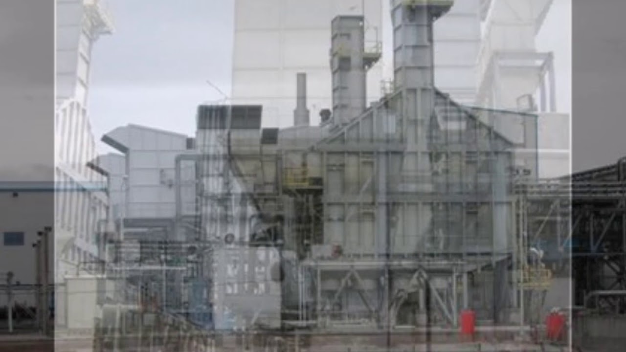 80 MW LM2500 Gas Turbine Power Plant - YouTube