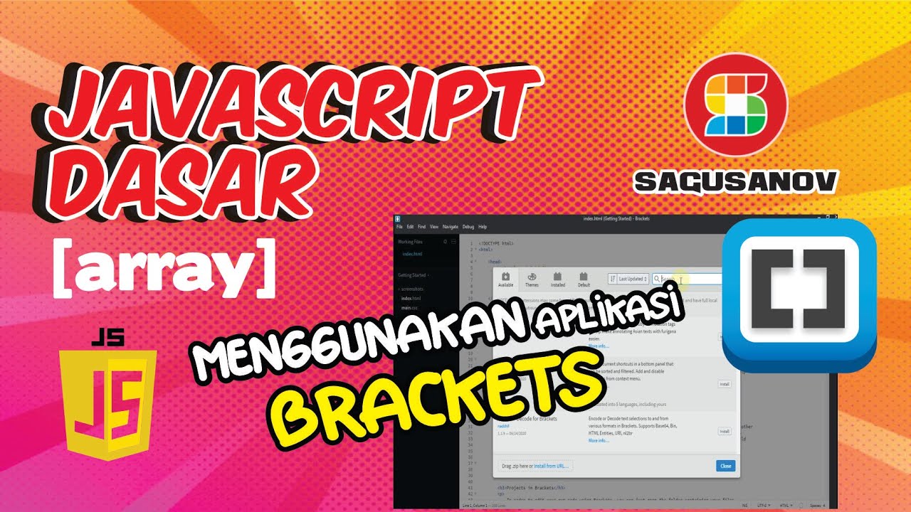 Belajar Java Dasar Array Menggunakan Brackets Youtube