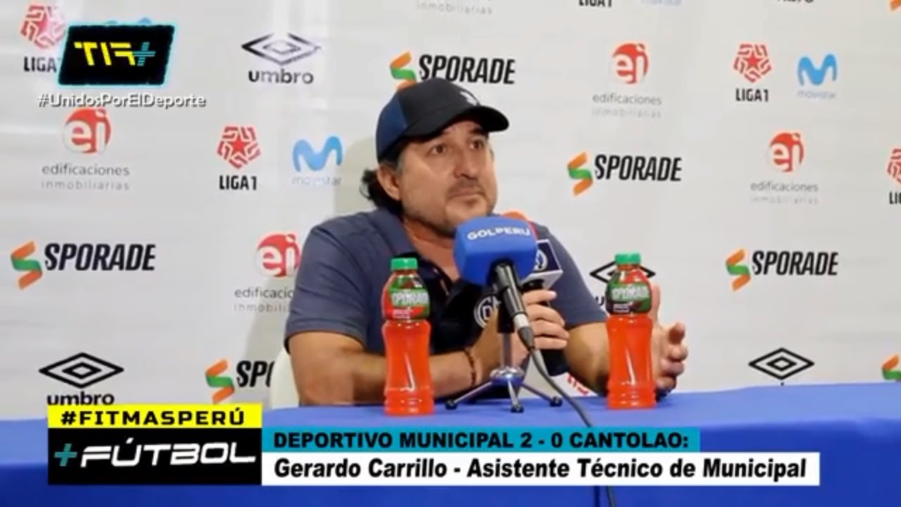 Municipal vs Cantolao (2-0) | Conferencia de Prensa de Gerardo Carrillo ...