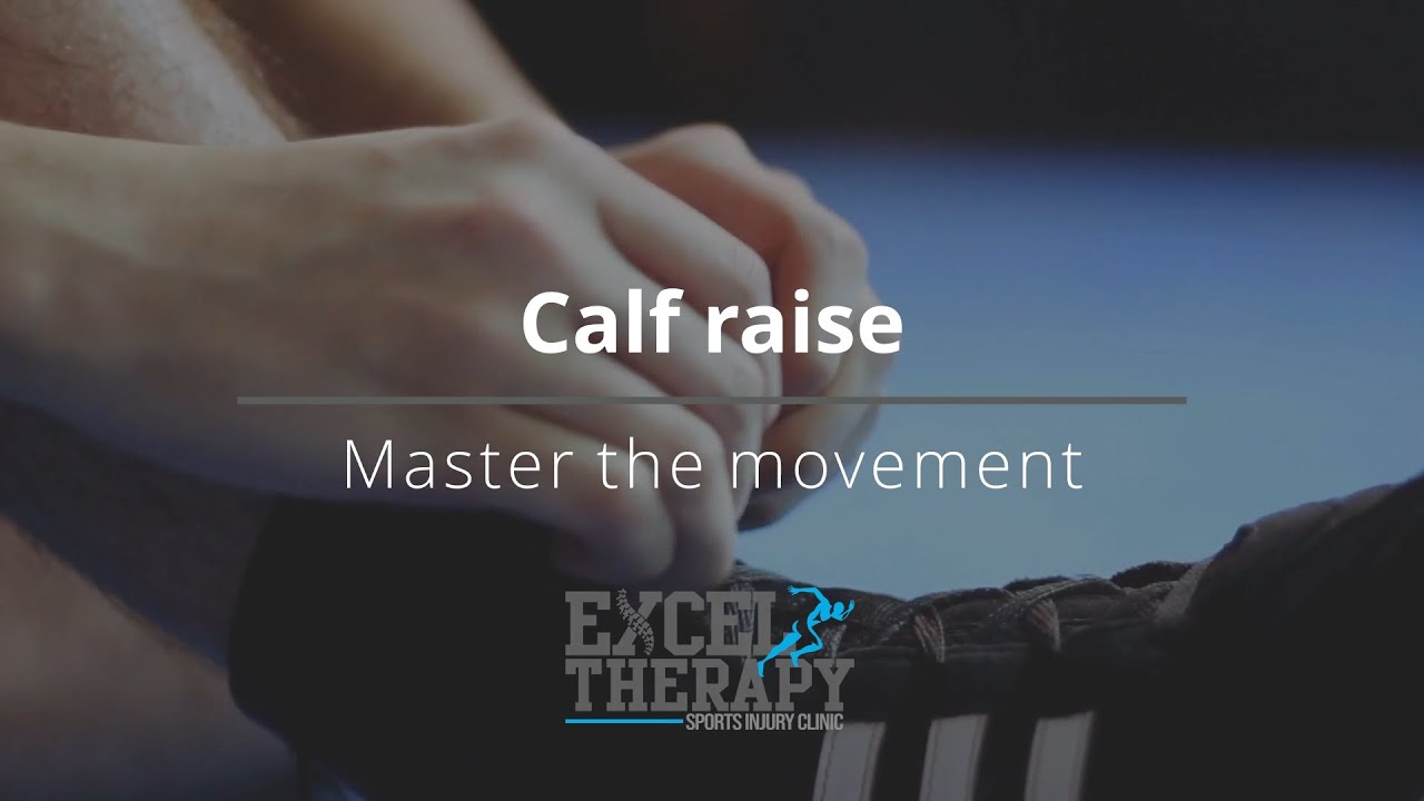 Calf raise for lower leg muscle strains, ankle sprains and tendinopathy ...