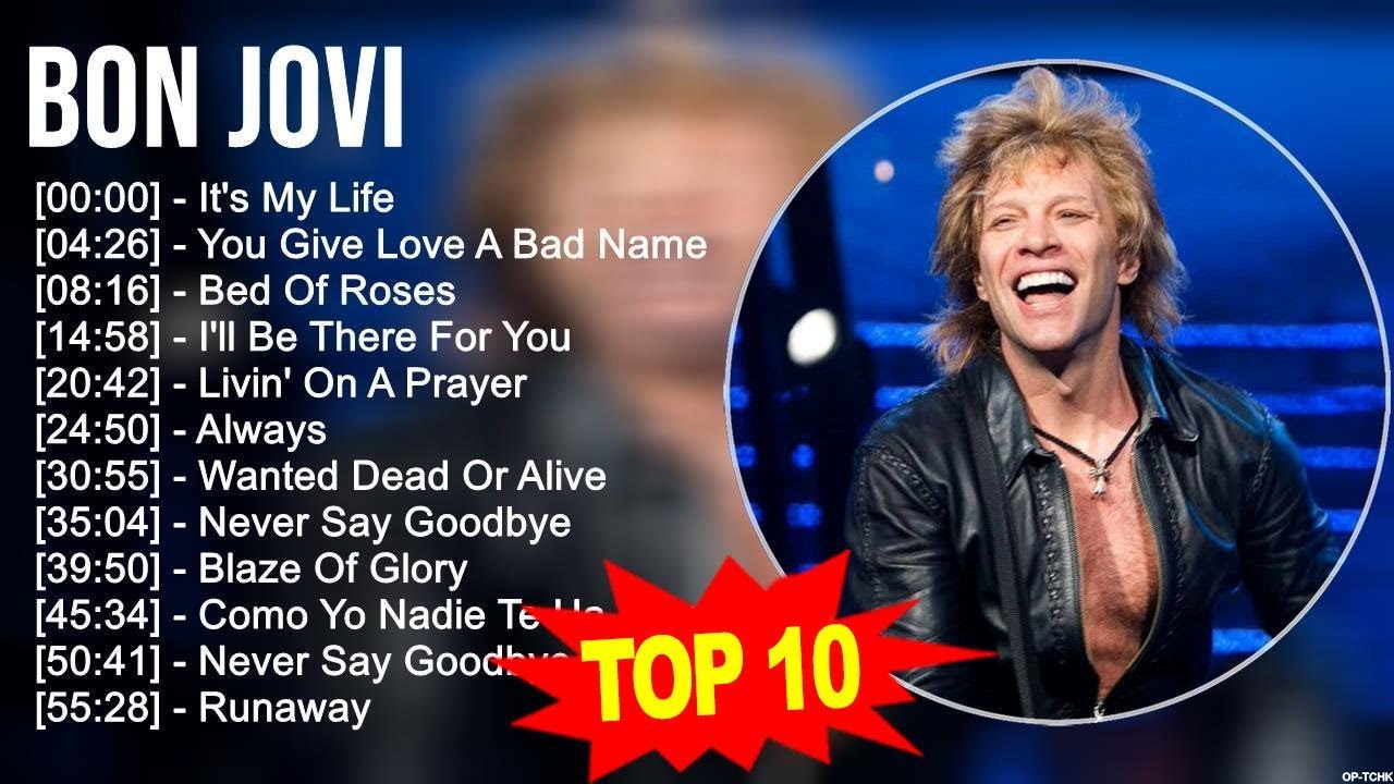 B o n J o v i Greatest Hits 🎵 Billboard Hot 100 🎵 Popular Music Hits Of ...