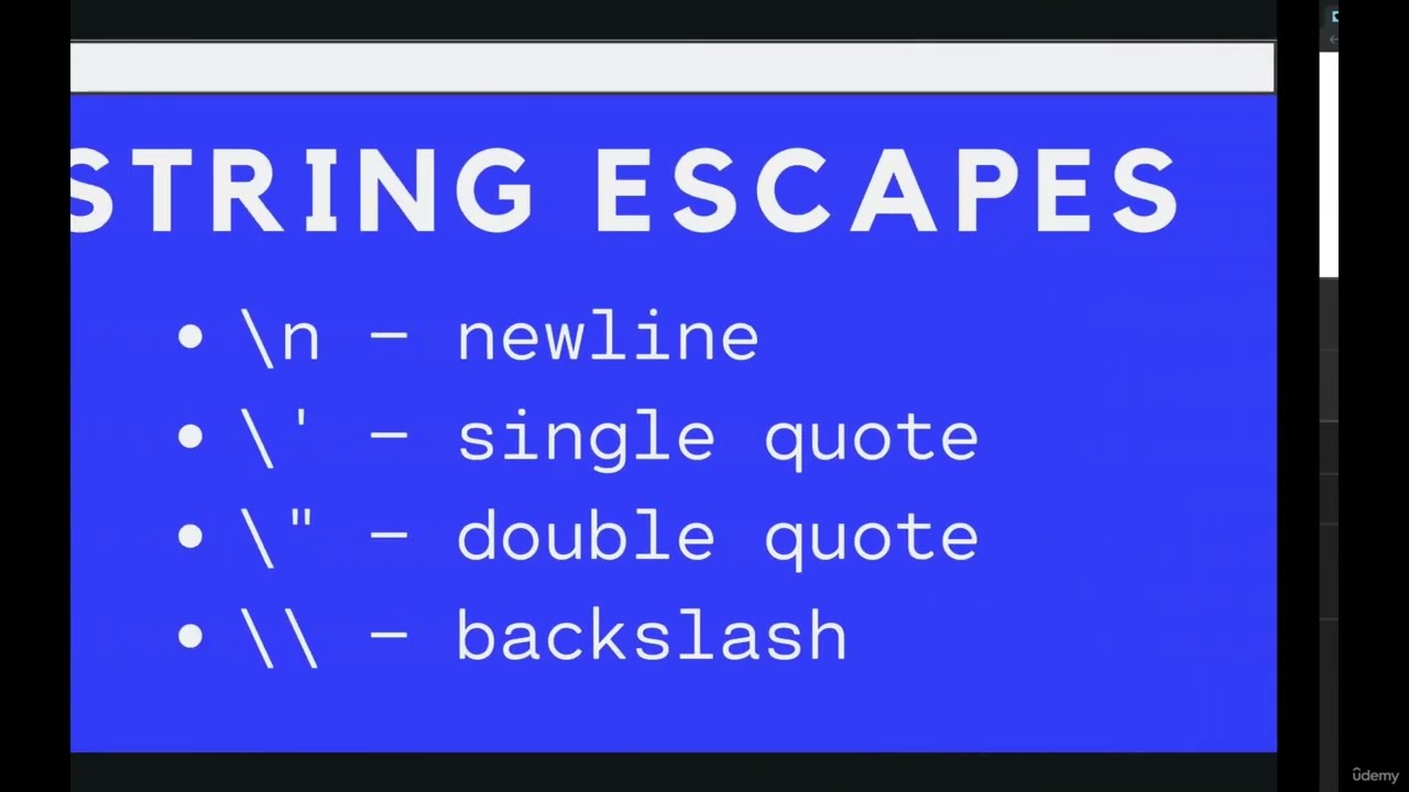 String Escape Characters YouTube String Escape Characters YouTube