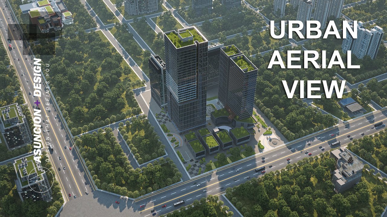 Urban Aerial View - D5 RENDER - YouTube
