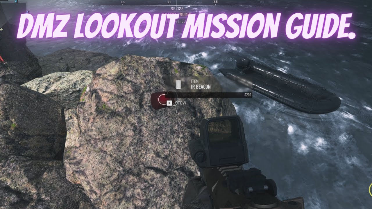 White Lotus Look out mission guide DMZ. IR beacon location Ashika Island. - YouTube