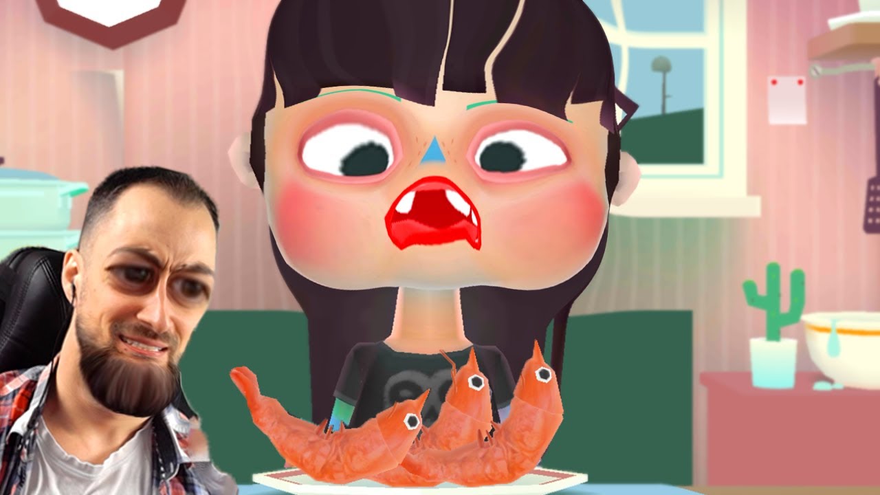 Mukbang in Toca Kitchen 2 Gameplay Fire Spicy Noodle 불닭볶음면 먹방 [DONA 도나 ...