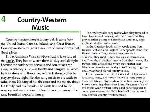 Facts and Figures - Unit 4: Music - Lesson 4: Country-Western Music ...
