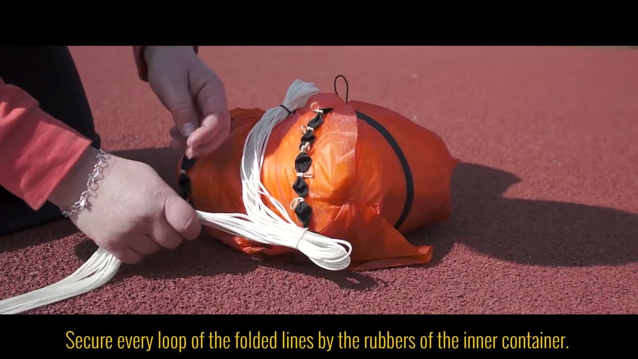 Rogallo wing reserve packing guide - YouTube