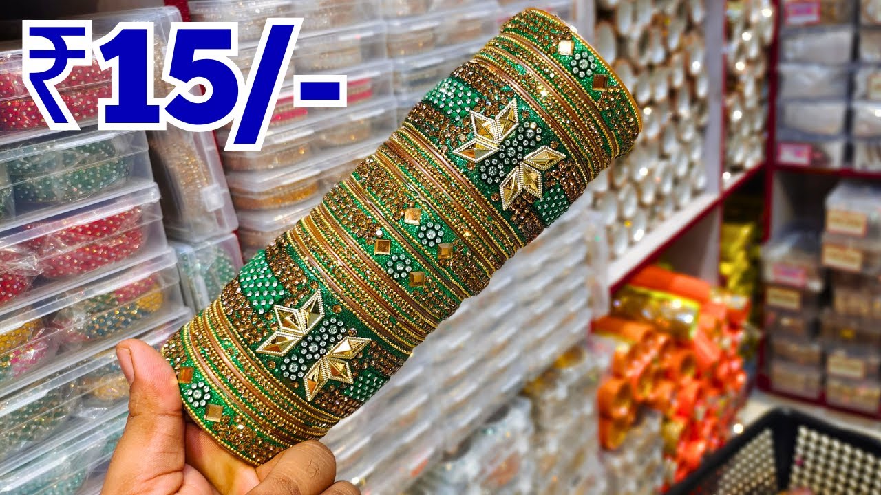 Wholesale Bangles Begum Bazar market Hyderabad - YouTube