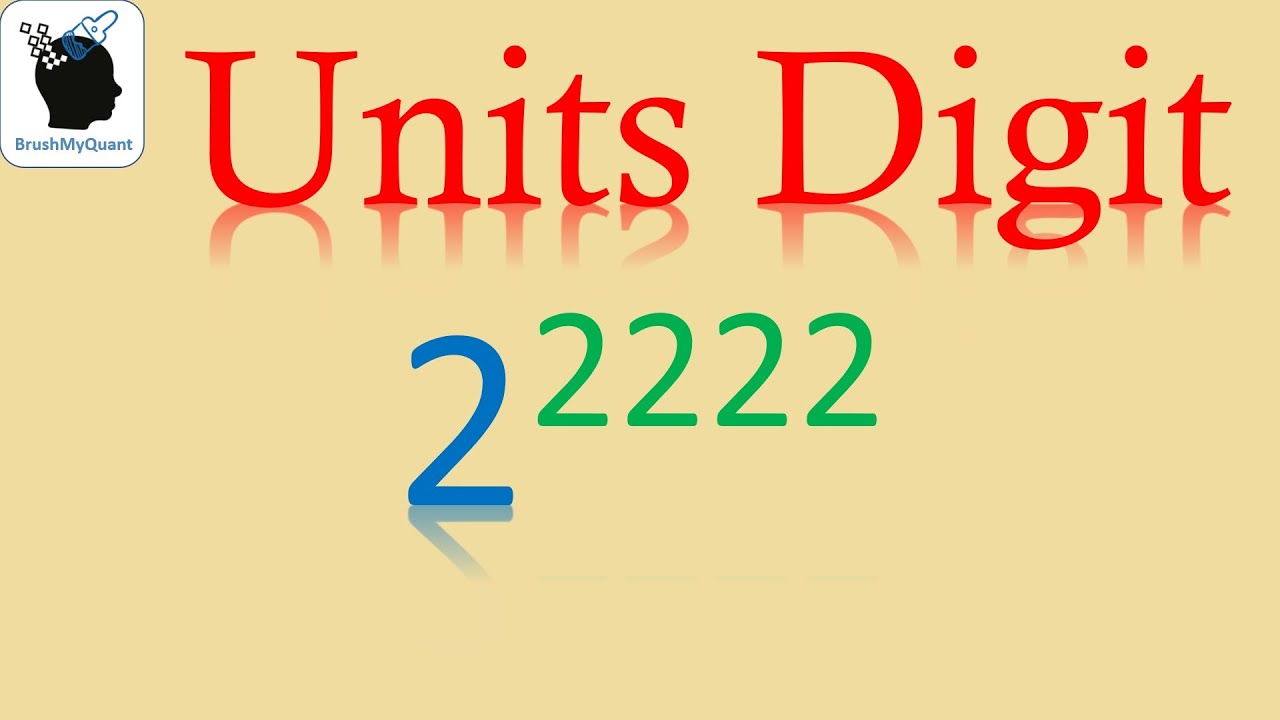 🔄MASTER Units digit of Power of 2 using Remainders! | BrushMyQuant # ...
