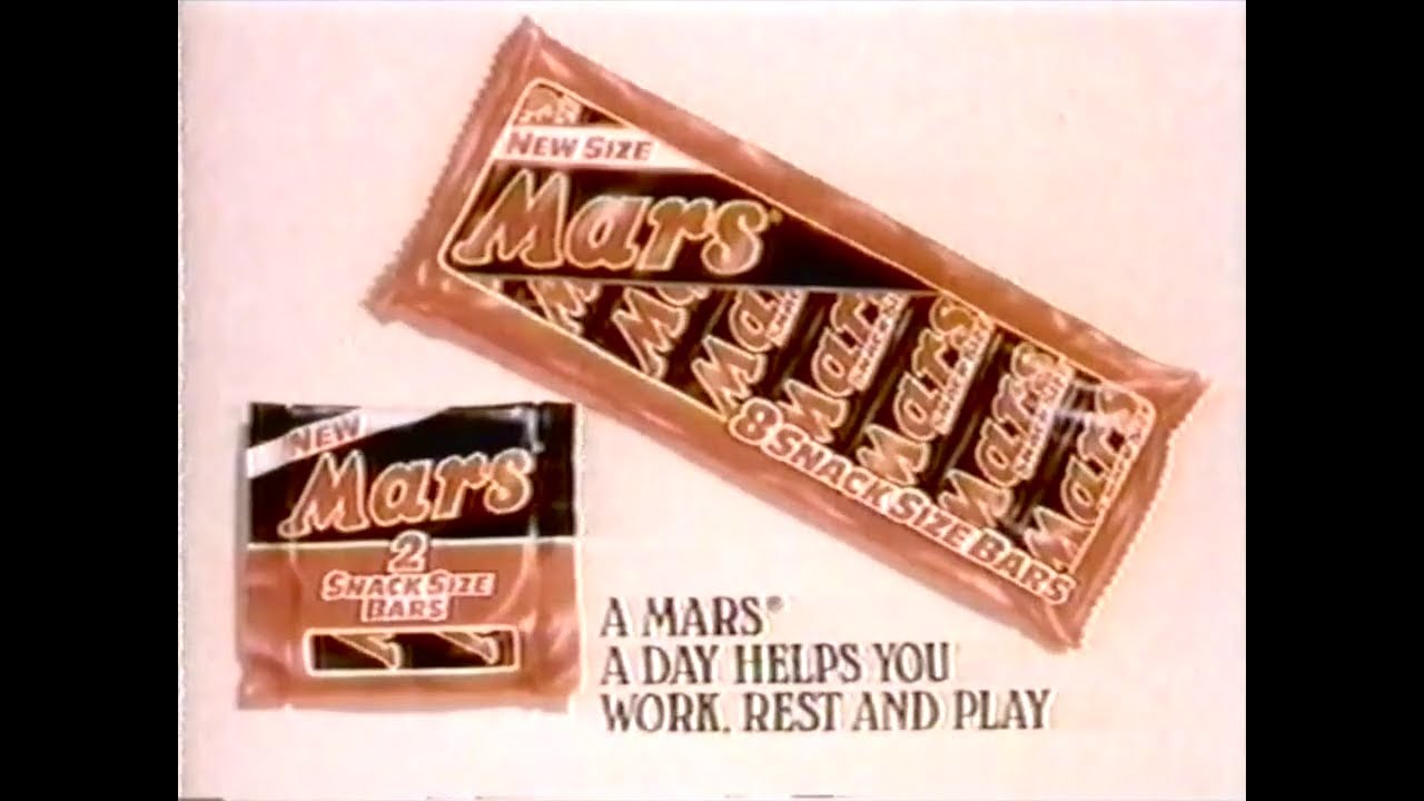 New Mars Snack Size (1988) - YouTube
