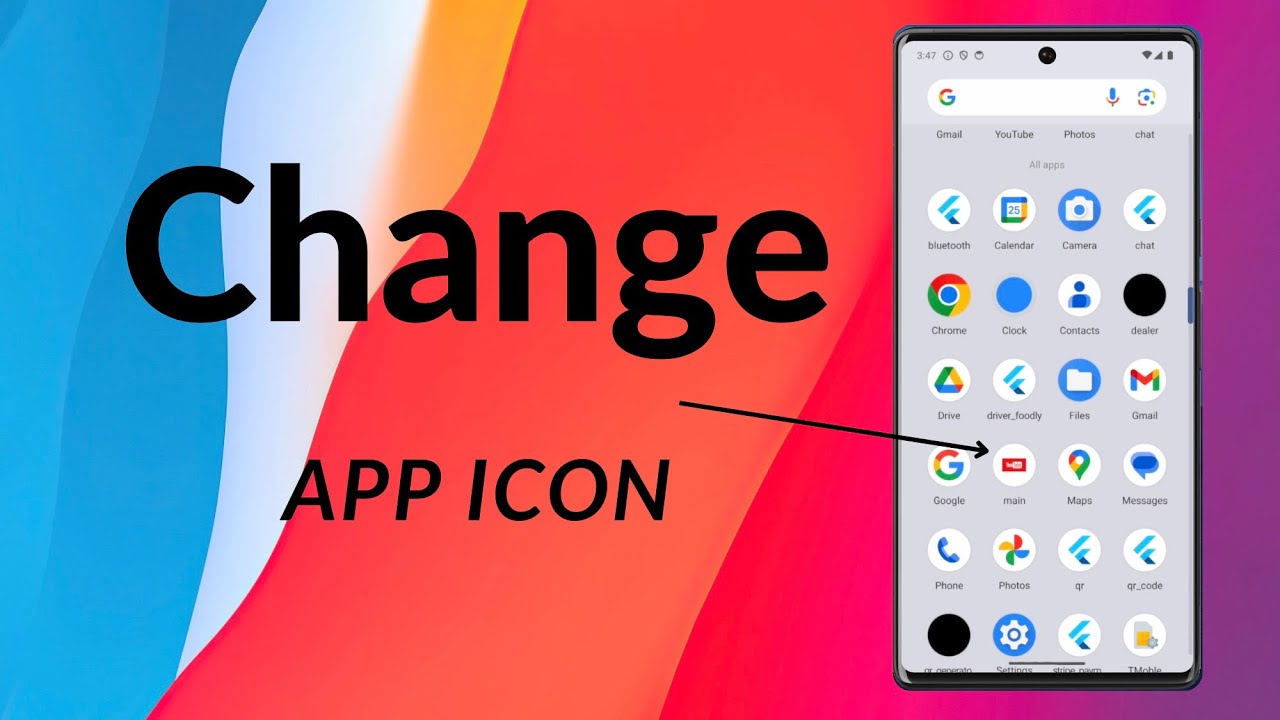 How To Change App Icon On Android Without Packages, Flutter - YouTube