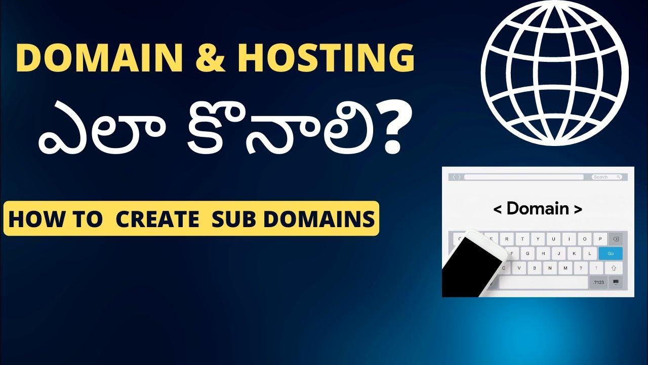 Hosting Dashboard and How to Create Sub Domains - YouTube