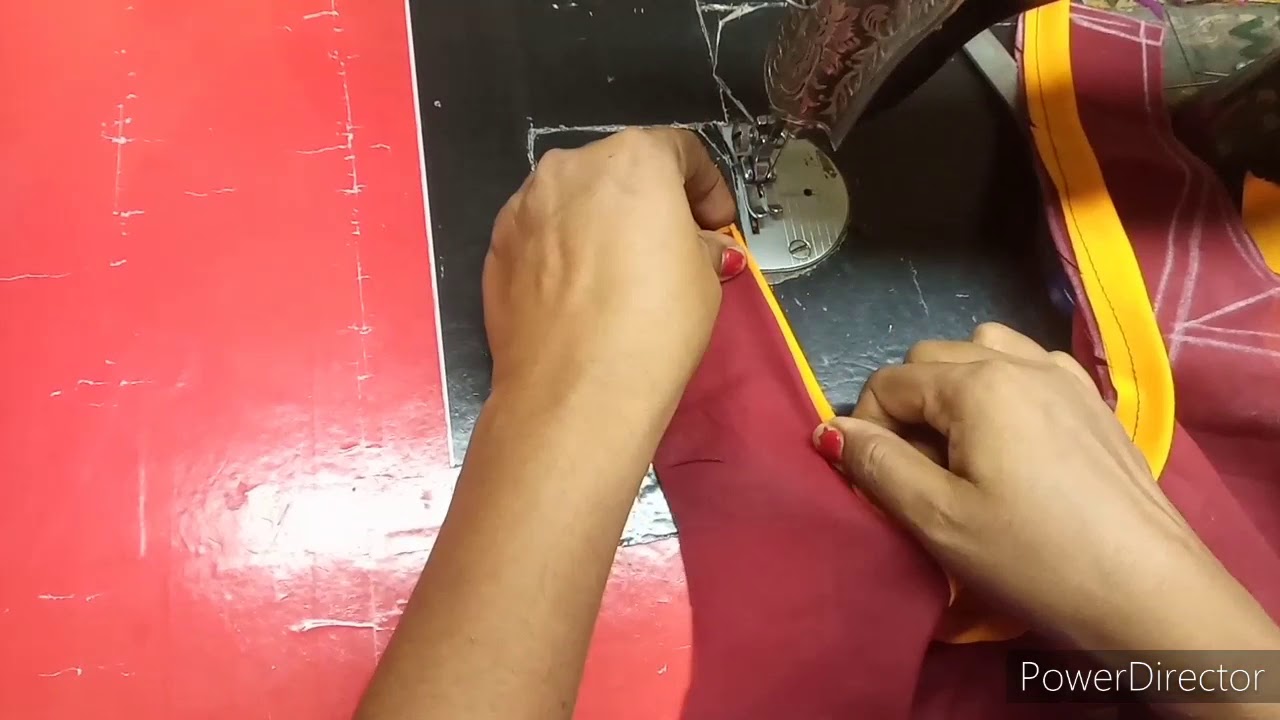 Neck Piping Without Cord - YouTube