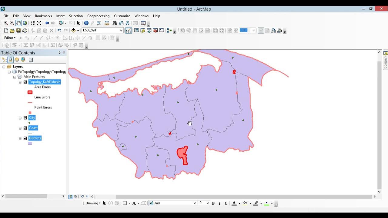 Topology in ArcGIS( Building and Fixing Errors ) - YouTube