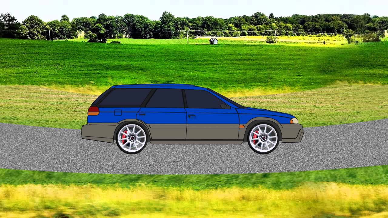 Subaru Legacy BG Animation - YouTube