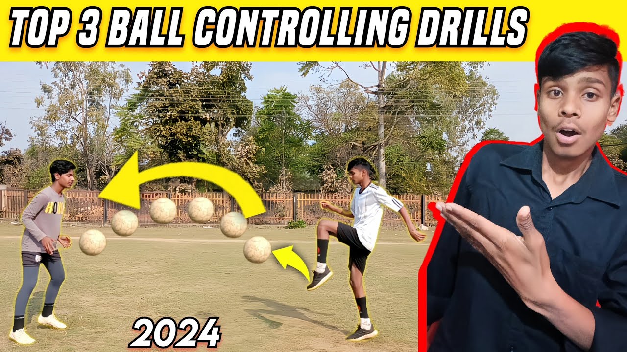 Top 3 Ball Control Drills in football | pair per control kaise laen ...