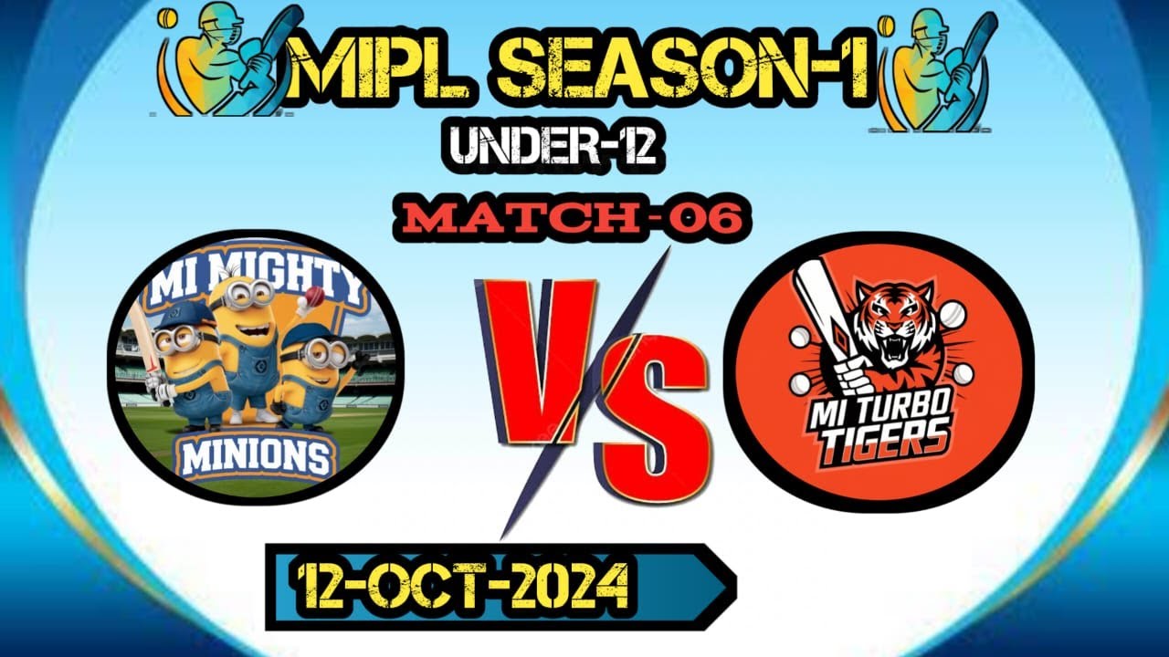 || MIPL SEASON 1 ( U-12) || Mi MIGHTY MINIONSvsMi Turbo Tigers || MATCH ...