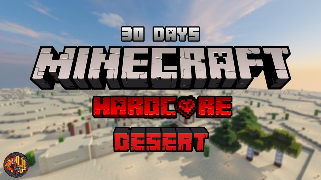 I survived 30 days in Minecraft Hardcore Desert Only World - YouTube