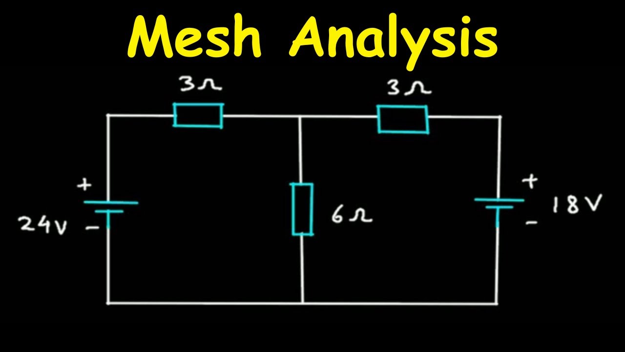 Mesh Current Analysis - DC Circuit Theory - YouTube