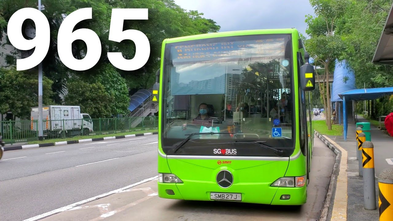 SMRT Bus Service 965 [Mercedes-Benz OC500LE (Batch 1) Joyride] - YouTube